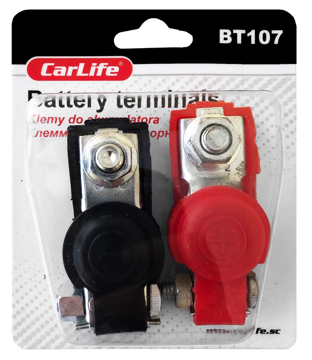 Клеммы CarLife BT107 стальные легковые купить
