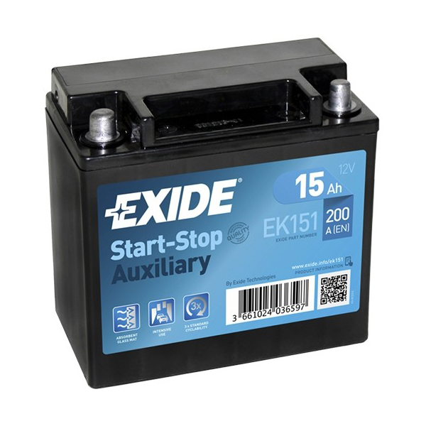 Аккумулятор Exide 15Ah EK151 купить