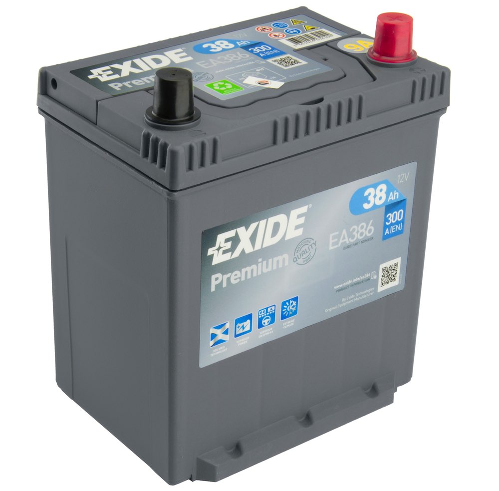 Аккумулятор Exide 38Ah 300A Premium EA386 купить | Низкая цена