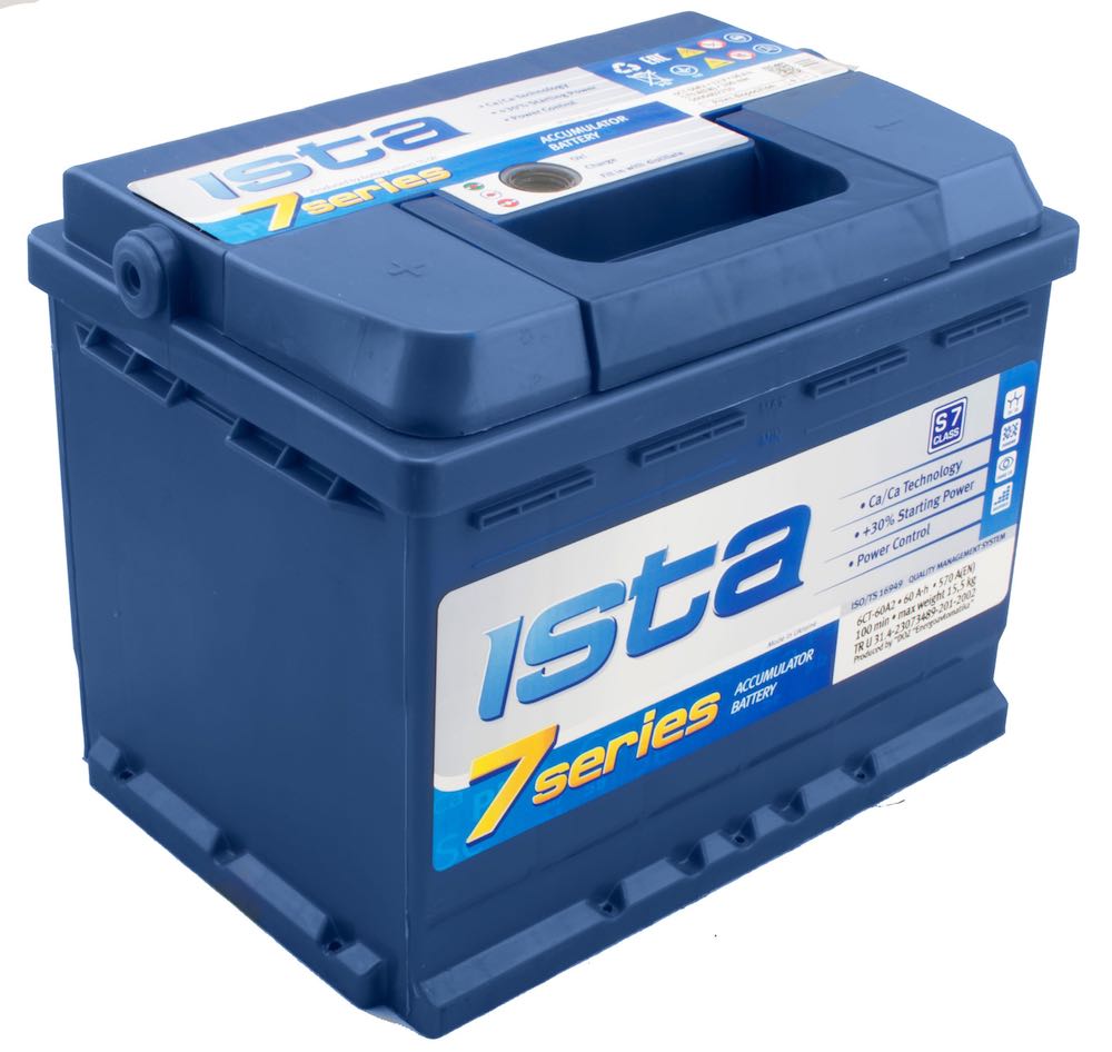 Аккумулятор Ista 60Ah 570A 7 Series L купить | Низкая цена