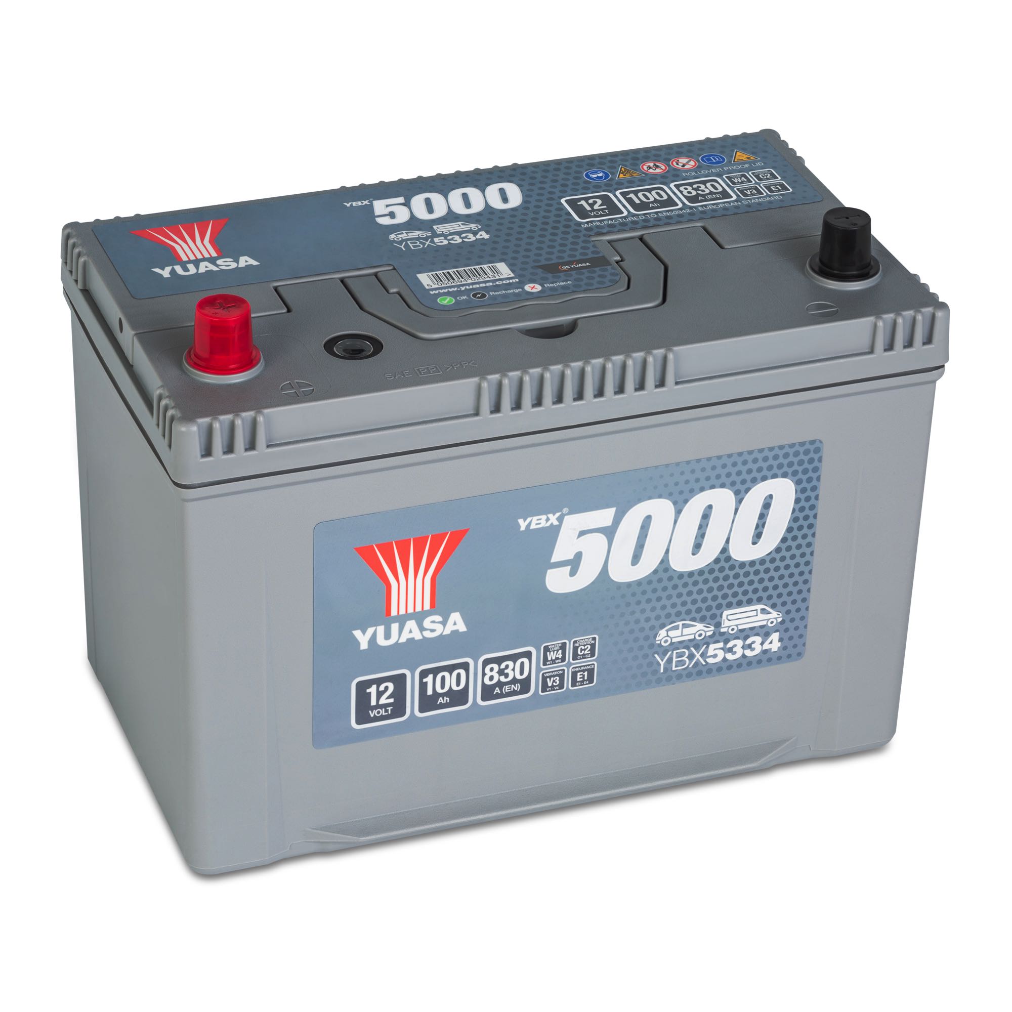 Аккумулятор Yuasa 100Ah 830A YBX5334 купить | Цена